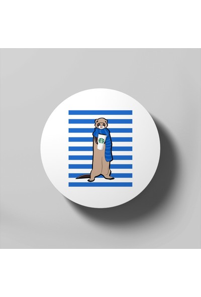 Fizello Ferret Starbucks Bardak Altlığı Fizello Ferret Starbucks Bardak Altlığı