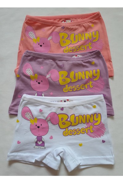Lila Butik 3'lü Çocuk Boxer Külot