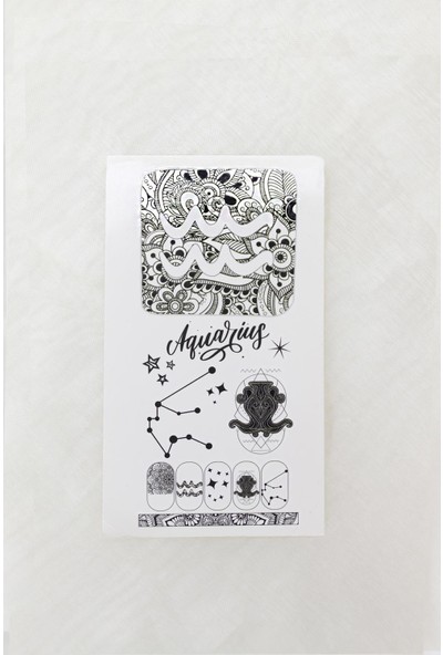 Flash Tattoos Kova Burcu El - Tırnak Dövmesi