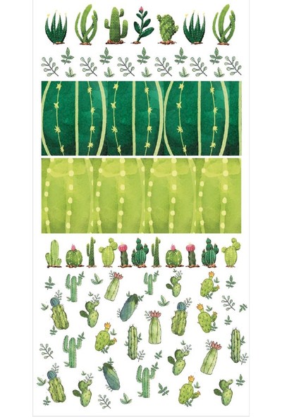 Flash Tattoos Kaktüs Tırnak Dövmesi