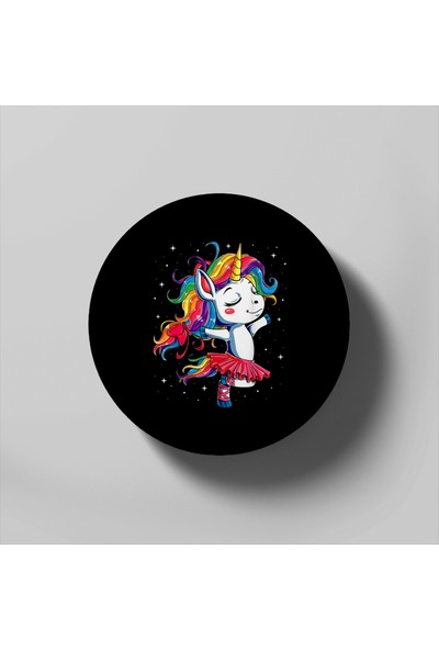 Fizello Ballet Dancer Unicorn T Kids Girls Rainbow Ballerina Bardak Altlığı Fizello Ballet Dancer Unicorn T Kids Girls Rainbow Ballerina Bardak Altlığı