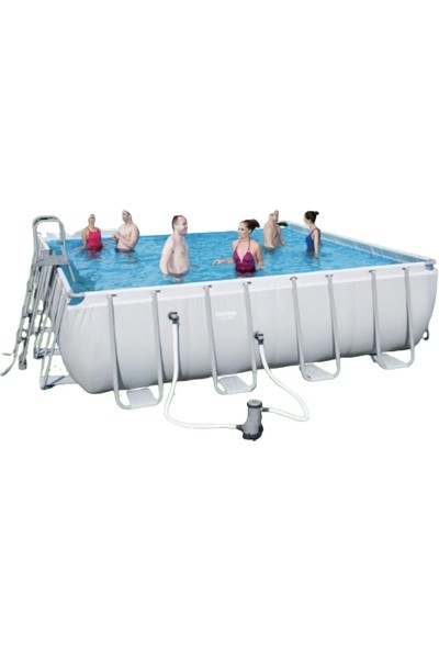 Bestway Merdivenli Bahçe Havuzu - 488X488X122 cm - Devir Daim Motoru Hediye - Su Kapasitesi: 24,031 Lt Bestway Merdivenli Bahçe Havuzu - 488X488X122 cm - Devir Daim Motoru Hediye - Su Kapasitesi: 24,031 Lt