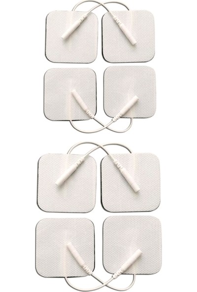 Neler Geldi Neler Tens Elektrodu Yapışkanlı 5 x 5 cm 8'li Paket Tens Pedi Kablolu Soketli Neler Geldi Neler Tens Elektrodu Yapışkanlı 5 x 5 cm 8'li Paket Tens Pedi Kablolu Soketli