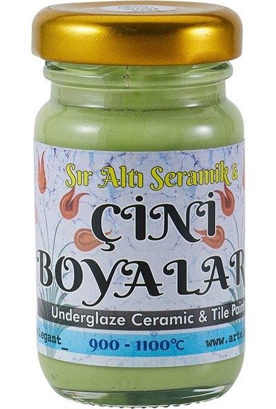 Ümraniye Hobi Sanat Sır Altı Seramik Çini Boyası Açık Yeşil 50 cc