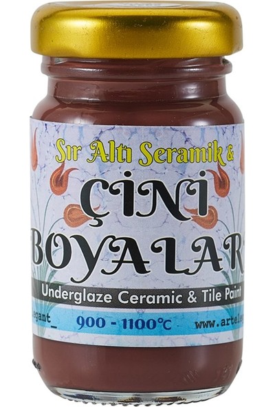 Ümraniye Hobi Sanat Sır Altı Seramik Çini Boyası Koyu Kahve 50 cc Ümraniye Hobi Sanat Sır Altı Seramik Çini Boyası Koyu Kahve 50 cc