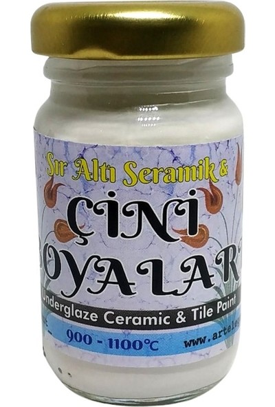 Ümraniye Hobi Sanat Sır Altı Seramik Çini Boyası Beyaz 50 cc Ümraniye Hobi Sanat Sır Altı Seramik Çini Boyası Beyaz 50 cc