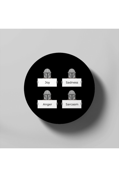 Fizello Mandalorian Emotions Bardak Altlığı Fizello Mandalorian Emotions Bardak Altlığı