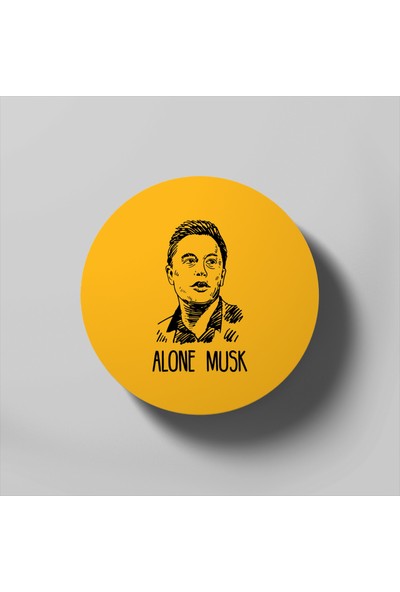 Fizello Alone Musk - Elon Musk With Funny Saying Bardak Altlığı