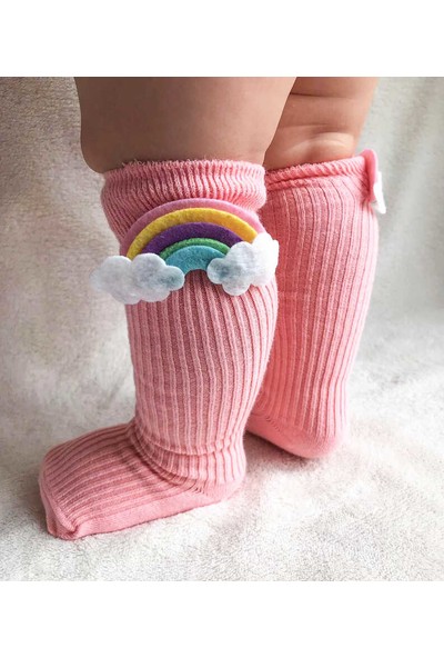 Le Mabelle Somon Gökkuşağı Kız Çocuk Çorap Le Mabelle Somon Gökkuşağı Kız Çocuk Çorap