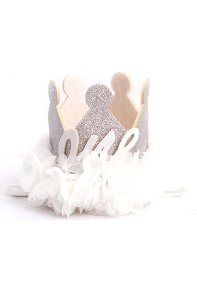 Le Mabelle 1 Yaş Doğumgünü Tacı - Gümüş Le Mabelle 1 Yaş Doğumgünü Tacı - Gümüş