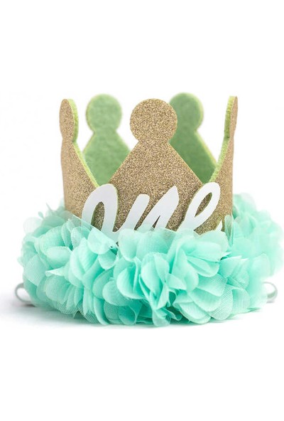 Le Mabelle 1 Yaş Doğumgünü Tacı - Mint Le Mabelle 1 Yaş Doğumgünü Tacı - Mint