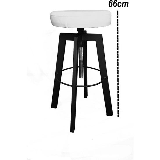 Presto Bar Sandalyesi Bar Taburesi Beyaz Deri Oturak Fiyatı