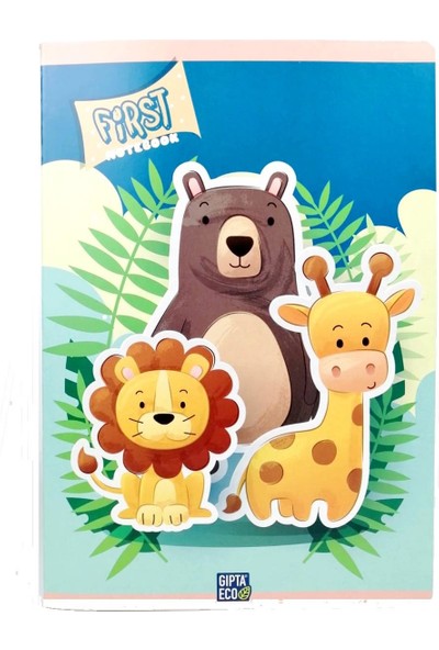 Gıpta First A4 Karton Kapak Dikişli Çizgili Defter 40 Yaprak