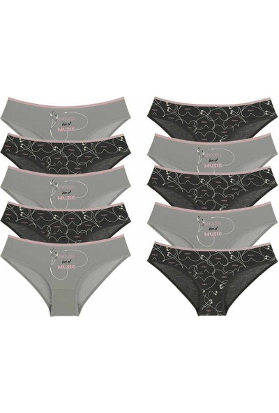 Donella 10'lu Renkli Baskılı Genç Kız Külot - 51711036SJ Donella 10'lu Renkli Baskılı Genç Kız Külot - 51711036SJ