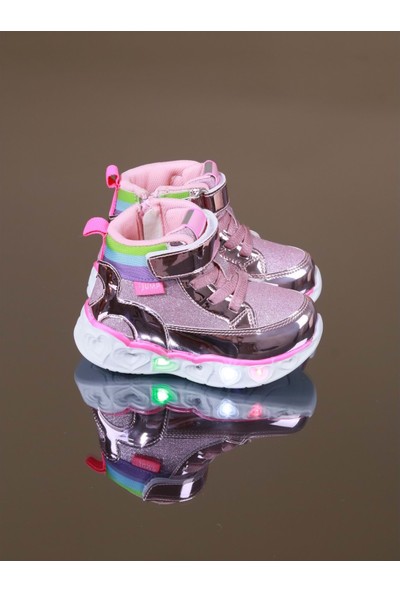 Jump 1055 26962 Işıklı Anatomik Boğazlı Ayakkabı - NKT01055-PEMBE-21 Jump 1055 26962 Işıklı Anatomik Boğazlı Ayakkabı - NKT01055-PEMBE-21