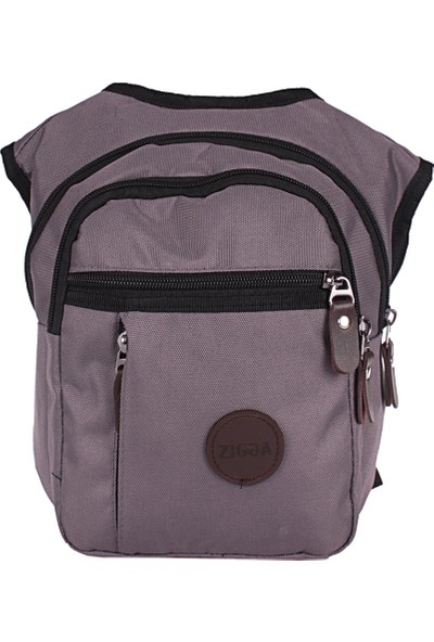 Zigga 00902 Gri Çok Gözlü 660 Denye Kumaş Bacak Çantası
