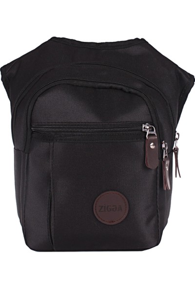Zigga 00902 Siyah Çok Gözlü 660 Denye Kumaş Bacak Çantası
