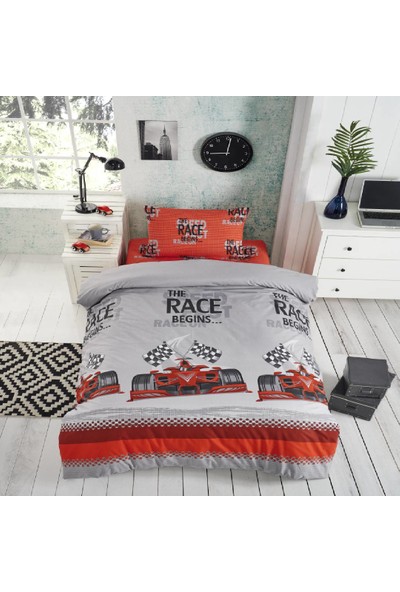 Laliva Arabalı Çocuk Nevresim Takımı Tek Kişilik Ranforce