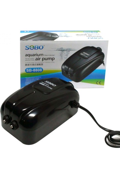 Sobo SB-8808 2 Çıkışlı Akvaryum Hava Motoru Sobo SB-8808 2 Çıkışlı Akvaryum Hava Motoru
