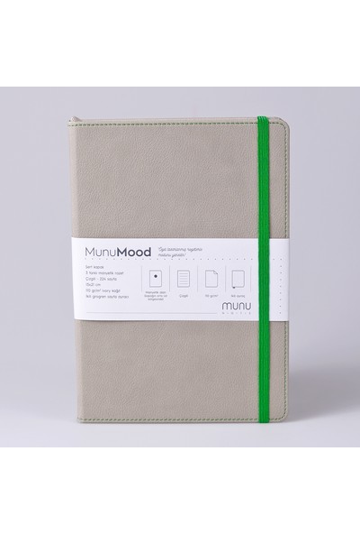 Munu Note A5 Munumood Rock Çizgili Ivory Kağıt Sert Kapak Defter Bej Munu Note A5 Munumood Rock Çizgili Ivory Kağıt Sert Kapak Defter Bej