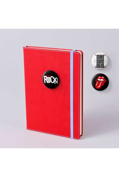 Munu Note A5 Munumood Rock Çizgili Ivory Kağıt Sert Kapak Defter Kırmızı Munu Note A5 Munumood Rock Çizgili Ivory Kağıt Sert Kapak Defter Kırmızı