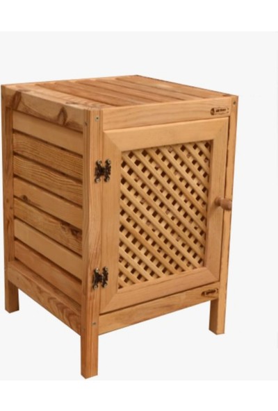 Gudy Wood Dekoratif Ahşap Ayaous Petekli Komodin, Mini Dolap, Çiçeklik. Yan Sehpa, Düzenleyici