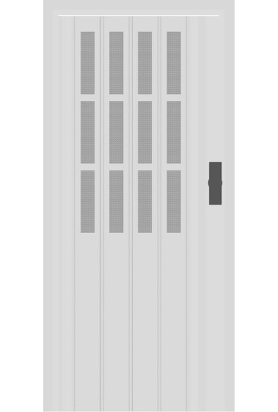 Erikmann Beyaz Akordiyon Kapı 72 x 204 cm Erikmann Beyaz Akordiyon Kapı 72 x 204 cm