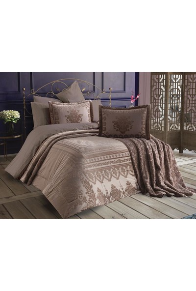 Çeyiz Diyarı Defne 10 Parça Çeyiz Seti Cappucino