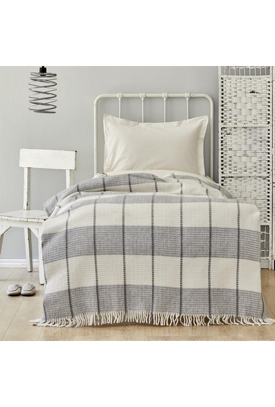 Karaca Home Carmen Gri Çift Kişilik Waffle Pamuk Battaniye Karaca Home Carmen Gri Çift Kişilik Waffle Pamuk Battaniye