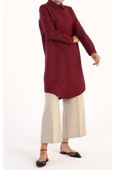 ALLDAY Gizli Patlı Gömlek Tunik