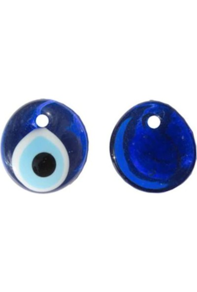Lira Cam Nazar Boncuğu 4 cm Delikli (20 Adet) Lira Cam Nazar Boncuğu 4 cm Delikli (20 Adet)