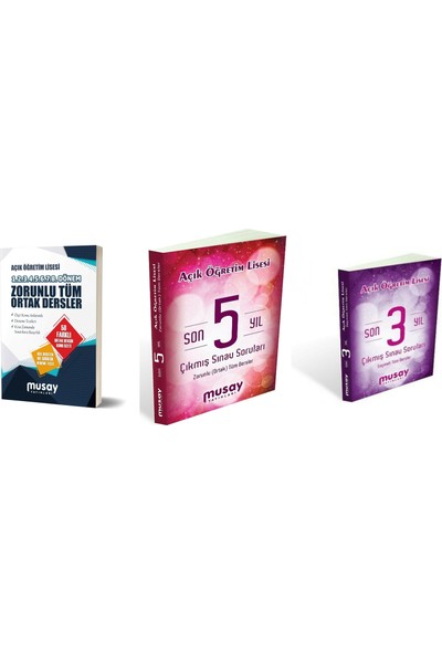 Musay Yayınları Açık Lise Tüm Dersler (1.- 8. Arası Sınıflar) Dönem Güncel Konu Anlatımlı Soru Bankası + Çıkmışlar Musay Yayınları Açık Lise Tüm Dersler (1.- 8. Arası Sınıflar) Dönem Güncel Konu Anlatımlı Soru Bankası + Çıkmışlar