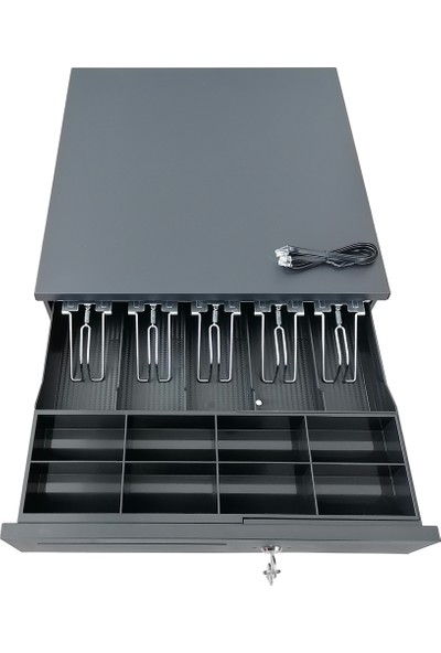 Saypos Profilo Farex Telestar Yazarkasa Uyumlu Metal Para Çekmecesi 5 Banknot Gözlü 41 x 42 x 11 cm