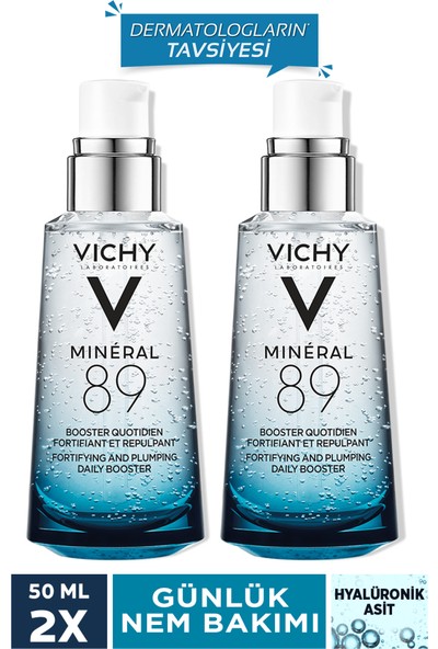Vichy Mineral 89 Nem ve Bakım 2X50 ml