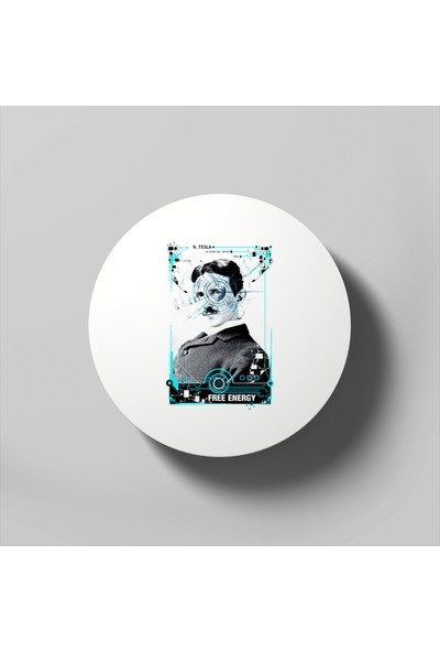 Fizello Nikola Tesla Bardak Altlığı