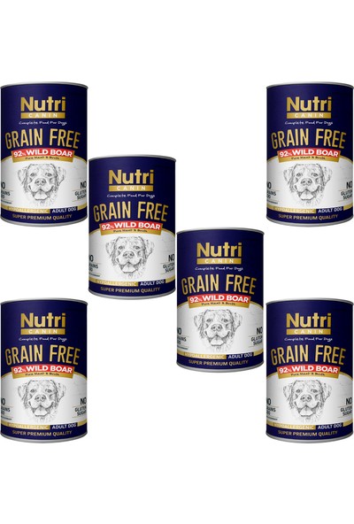 Nutri Canin Domuz Etli %92 Tahılsız 400GR Adult Nutri Canin Yaş Köpek Ma Nutri Canin Domuz Etli %92 Tahılsız 400GR Adult Nutri Canin Yaş Köpek Ma
