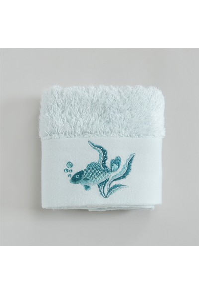 Chakra Eva Nakışlı El Havlusu 30X50 cm Açık Aqua Chakra Eva Nakışlı El Havlusu 30X50 cm Açık Aqua