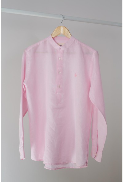 Adam Boxes Slim Fit Hakim Yaka Gömlek Tranquil Pembe