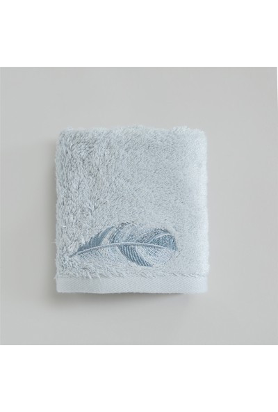 Chakra Koen Nakışlı El Havlusu 30X50 cm Inci Mavi