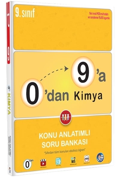Tonguç Akademi 0'dan 9'a Kimya Konu Anlatımlı Soru Bankası Tonguç Akademi 0'dan 9'a Kimya Konu Anlatımlı Soru Bankası