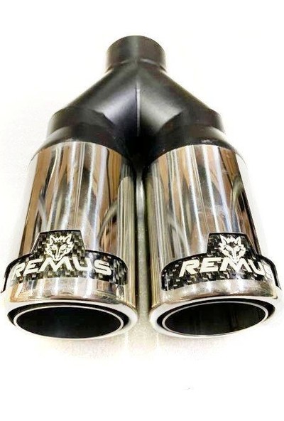 OLED Garaj Remus 76 mm Egzoz Ucu Çift Çıkış 1 Adet