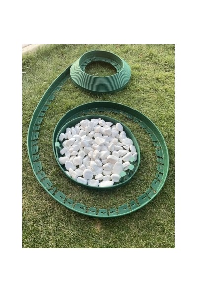 Elysian Çim Ayırıcı 25 Metre Peyzaj Sınırlayıcı Toprak Ayıracı Yeşil Renkli Çim Şekillendirici