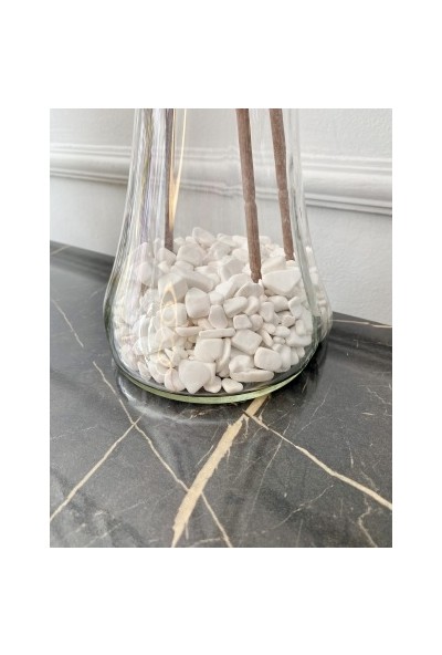 Elysian Beyaz Dolomit Taş 5 kg 1-3 cm Vazo Dibi Taşı Dekoratif Akvaryum Bahçe Süs Taşları Saksı Taşı