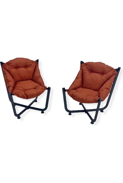 Intersystem Neo Eko Kiremit Ikili Bahçe Koltuk Takımı