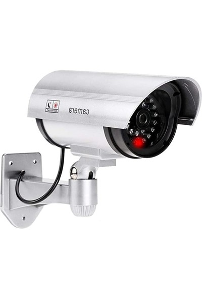 Lux LED Işıklı Sahte Güvenlik Kamera Sensörlü Hareket Caydırıcı