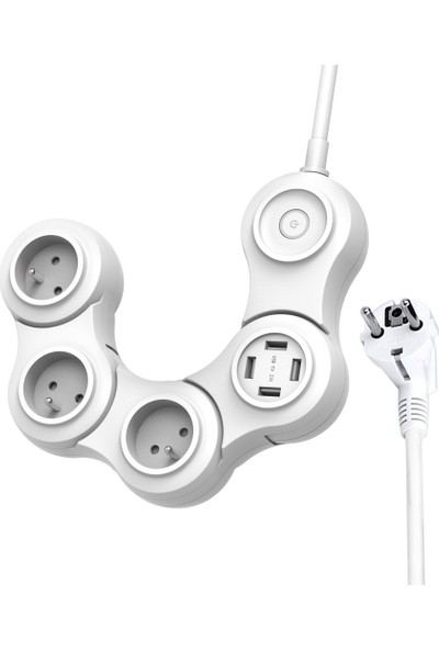 Vastfafa Akım Korumalı Priz Beyaz