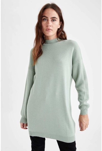 Defacto Regular Fit Balıkçı Yaka Basic Triko Tunik U9431AZ21WN Defacto Regular Fit Balıkçı Yaka Basic Triko Tunik U9431AZ21WN