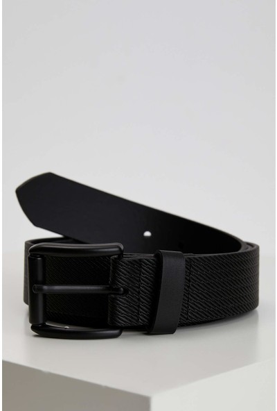 DeFacto Erkek Suni Deri Jean Kemeri W0603AZNS