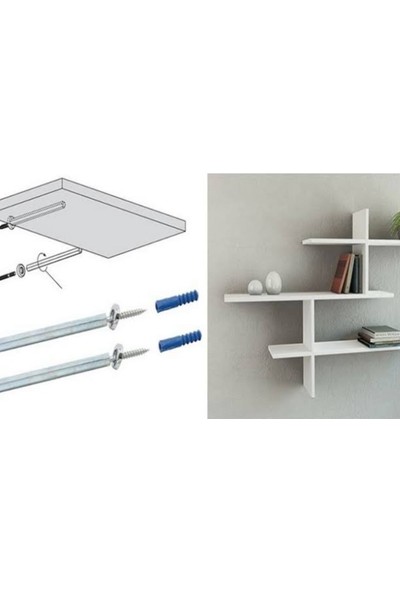 Mavim Center 3 Takım Metal Gizli Raf Tutucu Krom 8X10 (3' Lü Takım) Mavim Center 3 Takım Metal Gizli Raf Tutucu Krom 8X10 (3' Lü Takım)