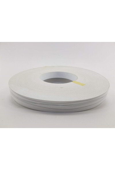 Nsp Kenar Bandı Tutkalsız Pvc 080MM 150MT Parlak Beyaz Yağmur